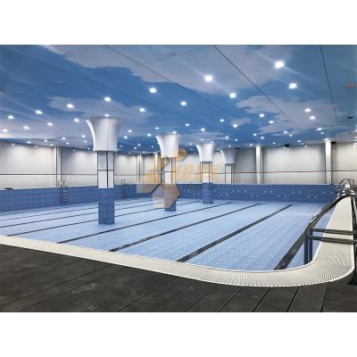 China Temporary Indoor Training Swimming Pool 50×25×2M Prefabricated Steel Structure with 15-Year Warranty for sale
