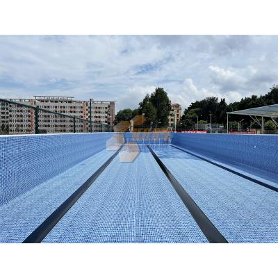 China ZAM Steel Structural Portable Swimming Pool 50x25x2M with 15-Year Warranty and 2000MM Depth for sale