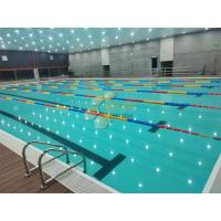 China Competition Swimming Pool 50x25x2M with Zn-Al-Mg Steel Construction and 15-Year Warranty for Indoor Outdoor Use for sale