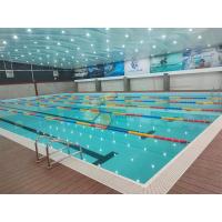 China ZAM Steel Prefabricated Swimming Pool 50×25×2M with 15-Year Warranty and Water Return Design for sale