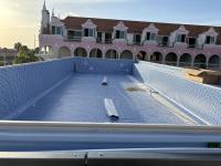 China Prefabricated Steel Swimming Pool Zn-Al-Mg 2m Depth Competition Pool Fast Assembly for sale