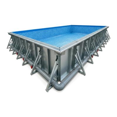 China Indoor Swimming Pool ZAM Steel 1.2m-3m Depth Commercial In Ground Customizable for sale