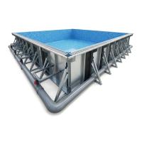 China Indoor Swimming Pool 50m x 25m x 2m Depth ZAM Steel Fast Assembly Commercial for sale
