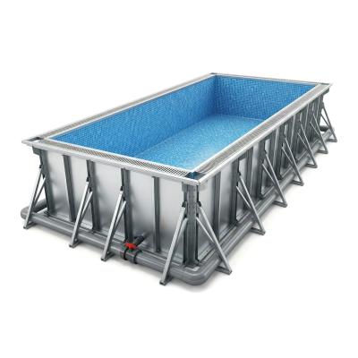China Indoor Commercial Swimming Pool 25m x 10m Custom Colors Electric Gas or Heat Pump for sale