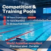 China Outdoor Swimming Pool 2M Depth 1000-5000 Gallon Capacity Steel Frame Custom Colors for sale