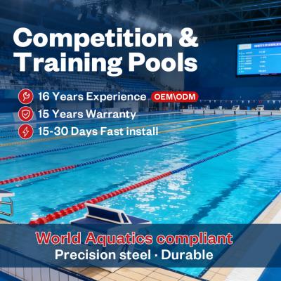 China Outdoor Swimming Pool 2M Depth 1000-5000 Gallon Capacity Steel Frame Custom Colors for sale