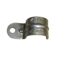 China Electrical Metallic Tubing Straps 1/2 Inch EMT Conduit Clamps Steel Zinc Plated for sale