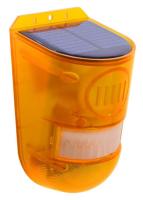 China 5V 80mAh Polysilicon Solar LED Fence Light with 4 Modes and 110dB Alarm for sale