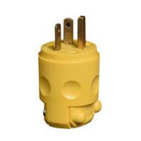 China Yellow General U38/3P U35/2S Male Electric Plug Socket 250V 10A for sale