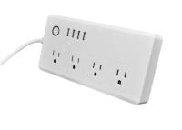 China WiFi Smart Power Strip with 4 Outlets and 4 USB Ports 10A 100-240V Remote Control for sale