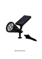 China OEM Solar LED SpotLight Black Solar Panel Wall Light for sale