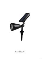 China OEM Solar LED SpotLight Black Solar Panel Wall Light for sale