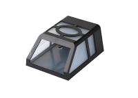 China IP44 Black 2pcs Ultrabright LED Solar Panel Wall Light for sale