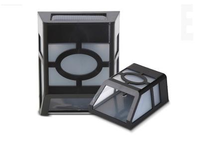 China IP44 Black 2pcs Ultrabright LED Solar Panel Wall Light for sale