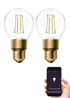 China Smart WiFi LED Bulb 6W E27 B22 Voice Control Dimmable 800lm 2700K-6500K Remote App for sale