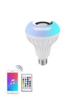China Wireless Colorful LED Speaker Bulb , Voice Control Bluetooth Speaker Lamp for sale
