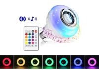 China Wireless Colorful LED Speaker Bulb , Voice Control Bluetooth Speaker Lamp for sale