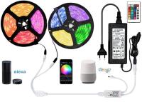 China Bluetooth Smart RGB LED Strip Light 220V 60LEDs/m Waterproof IP65 for Home for sale