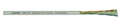 China Copper Category 6 Instrument Signal Cable 24AWG 4 Pair High Speed Voice Data for sale