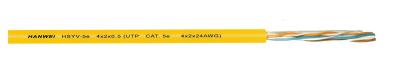 China Yellow Lan Cables Category 5e Instrument Signal Cable for sale
