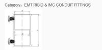 China OEM Screw Type Zinc Die Casting EMT Conduit Coupling for sale