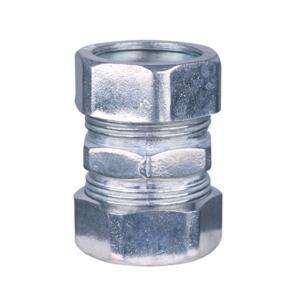 China Zinc Die Cast Compression Type EMT Conduit Coupling 1/2 to 2 Inch Heavy Gauge for sale
