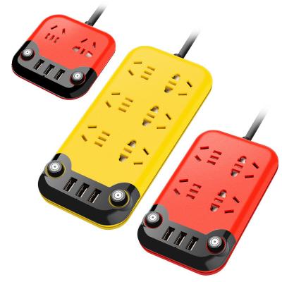 China Home Extension Cord Socket Creative Wiring Board With USB Charging for sale