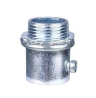 China Steel EMT Conduit Connector Set Screw Type 1/2 to 4 Inch Concrete Tight for sale