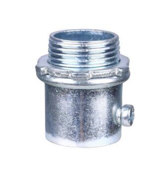 China Steel EMT Conduit Connector Set Screw Type 1/2 to 4 Inch Concrete Tight for sale