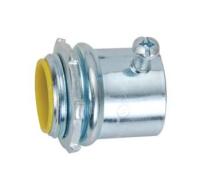China Steel EMT Conduit Connector Set Screw Type 1/2 to 4 Inch Concrete Tight for sale
