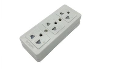 China Dormitory Standard Grounding Extension Lead Plug Socket 3500W AC220-250V for sale