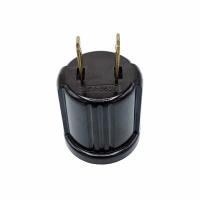 China Aluminum Case Copper 4A 250V 2 Pin Plug Adapter Socket Non-Grounding for sale