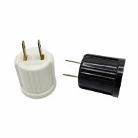 China Aluminum Case Copper 4A 250V 2 Pin Plug Adapter Socket Non-Grounding for sale