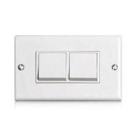 China Heat Resistant American PC Wall Switch Socket  2Gang 1Way Switch for sale
