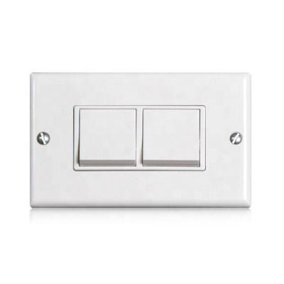 China Heat Resistant American PC Wall Switch Socket  2Gang 1Way Switch for sale