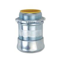 China Steel Compression Type EMT Connector 1/2 to 4 Inch Conduit Fitting NPS Threads for sale