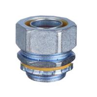 China Flat Type Waterproof Box Connector Flexible Conduit Adapter 1/2 Inch 3/4 Inch for sale