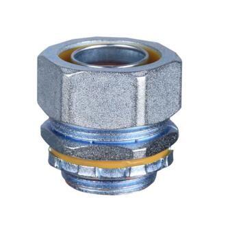 China Flat Type Waterproof Box Connector Flexible Conduit Adapter 1/2 Inch 3/4 Inch for sale