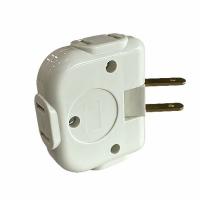 China South America 15 Amp 2 Pin Travel Plug Adapter 180 Degree Swing ABS Housing for sale