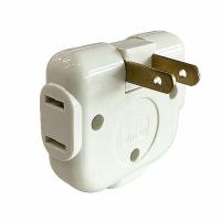 China South America 15 Amp 2 Pin Travel Plug Adapter 180 Degree Swing ABS Housing for sale