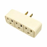 China 3 Prong Power Plug Adapter 125V 15A 3 Head Outlet Converter 1 to 3 Holes for sale
