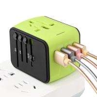 China Universal Travel USB AC DC Adapter 4 Port 100V 250V Power Plug Converter for sale