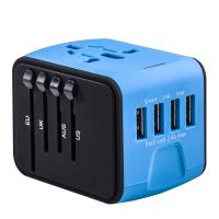 China Universal Travel USB AC DC Adapter 4 Port 100V 250V Power Plug Converter for sale