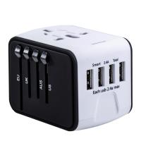 China Universal Travel USB AC DC Adapter 4 Port 100V 250V Power Plug Converter for sale