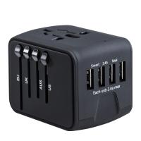 China Universal Travel USB AC DC Adapter 4 Port 100V 250V Power Plug Converter for sale