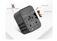 China Dual C33.5W PD Universal Travel Adapter Electric Plug Socket for sale