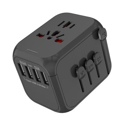 China Universal Travel Power Adapter 100-250V 6.3A with USB 5V 3.4A for Global Use for sale