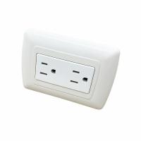 China 15A White Wall Plates Decorative Electrical Wall Outlet for sale