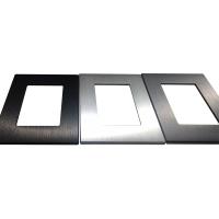 China Custom Anodized Aluminum Wall Switch Panel 0.5-3mm Brushed Finish for sale