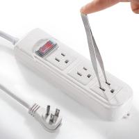 China Universal White Extension Cord Socket For Home Appliance for sale
